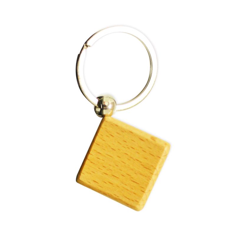 Customized Design Your Own Engraved Blank Wooden Key Rings - Wood keychain