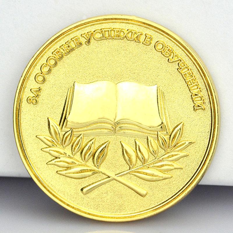 Free Sample Factory Custom Logo Metal Plated Gold Coin - COINS