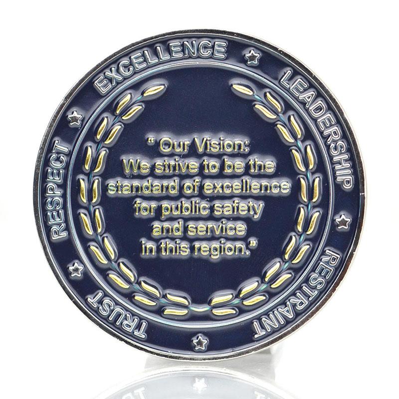 Custom Metal Enamel 3D American Eagle Tungsten Gold Coin - COINS