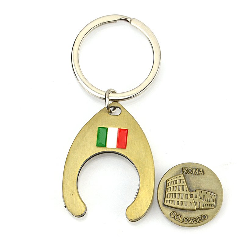 Custom Trolley Coin KeyChains Keyring Manufacturer China-Artigifts