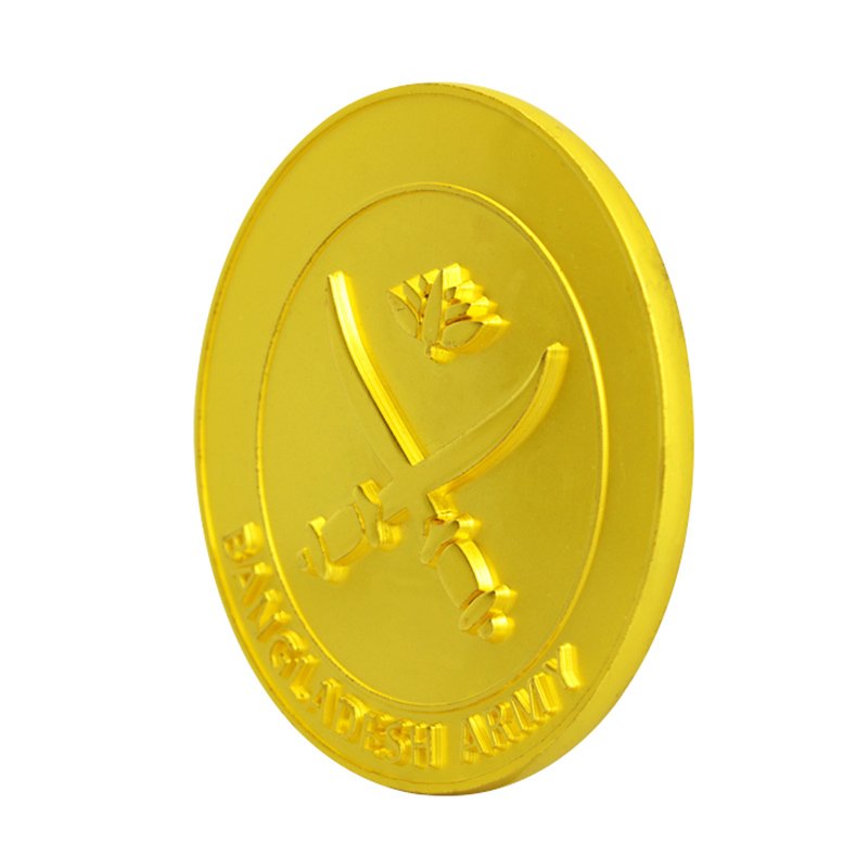 Custom Gold Coin Metal Plated Souvenir Tungsten Coin Logo - COINS
