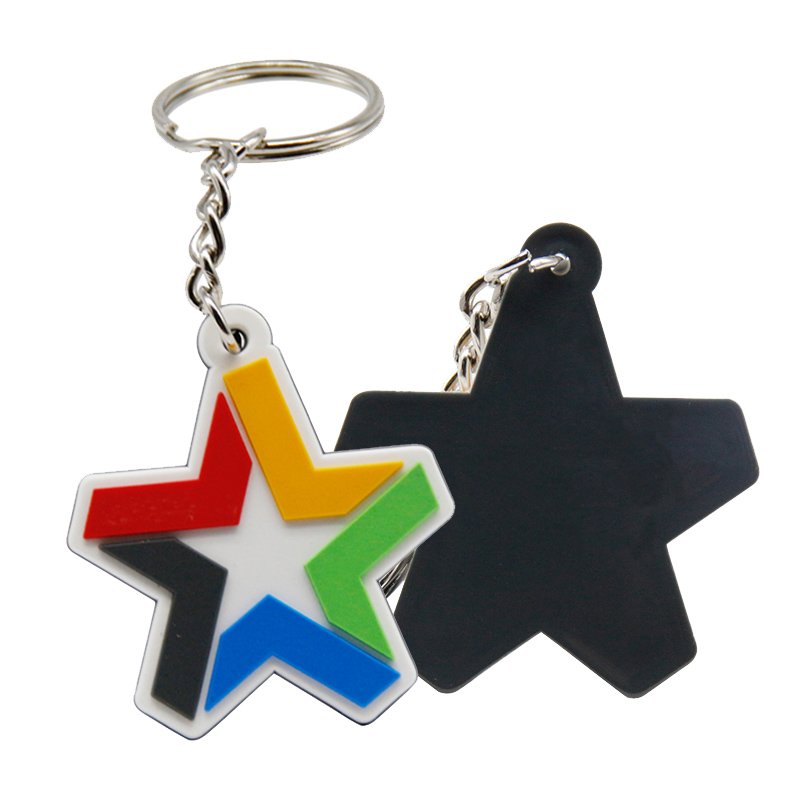 Custom Pvc Keychain 2D Keyring Plastic Pvc Key Chain Rubber - PVC keychain