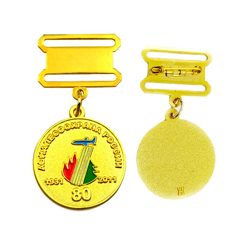 Custom Honor Medal Pins Metal Gold Medal Badge Pin - Medals