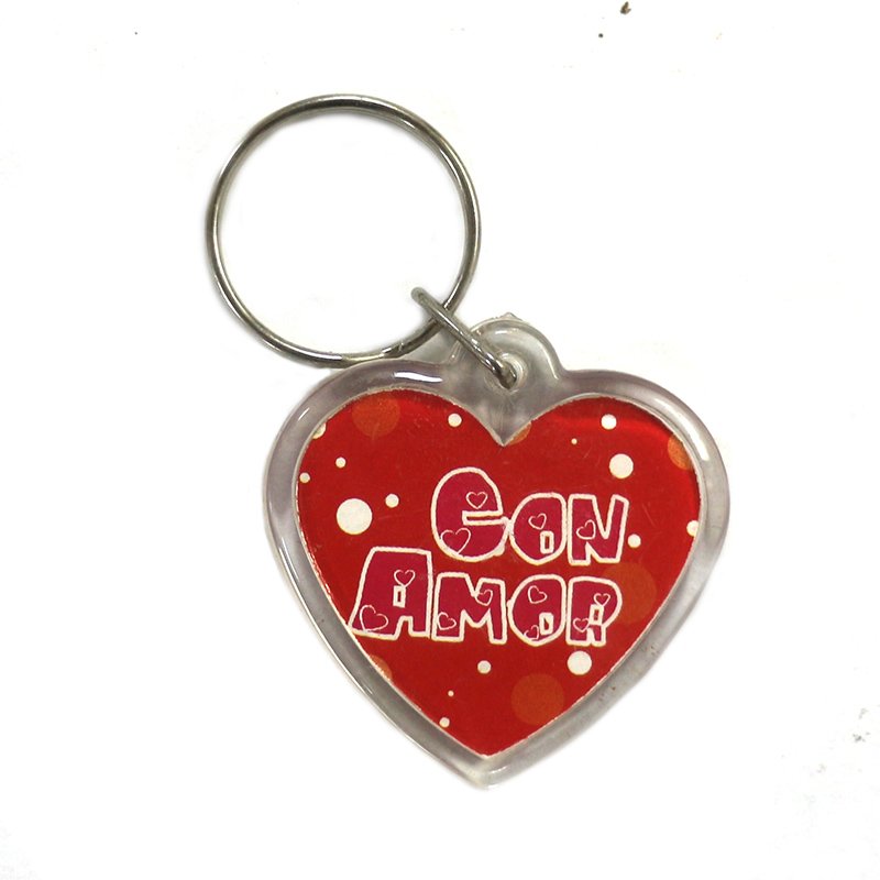 Custom Heart Photo Key Holder Wholesale Acrylic Keychain - Acrylic keychain