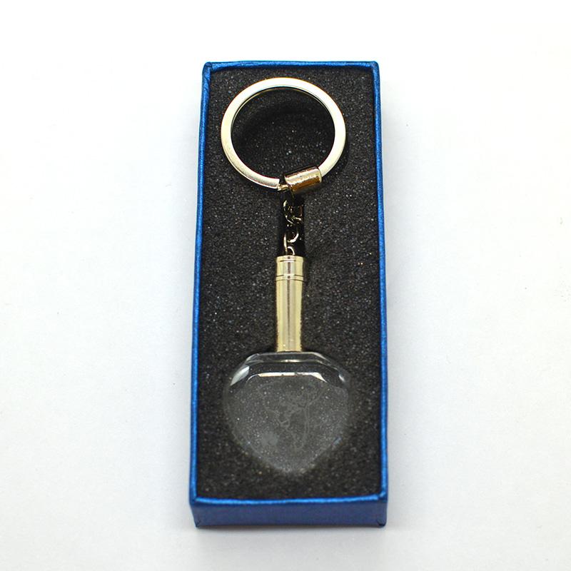 Crystal Key Holder Custom Glass Keychain Photo Key Chains - Crystal ...