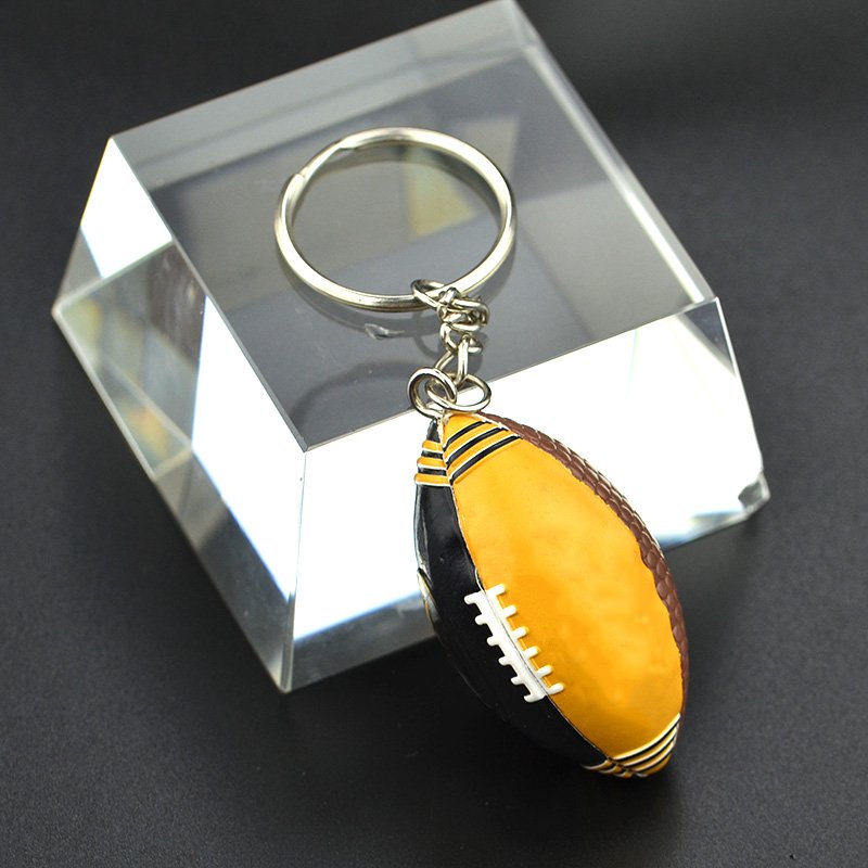 Keyring Factory Wholesale Custom 3D Pvc Rubber Football Keychain - PVC ...