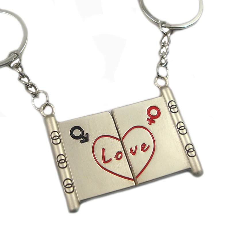 Magnetic Keychain Custom Made Metal Couple Key Chain Pair - Couple Keychain Magnetic Keychain Custom Made Metal Couple Key Chain Pair - Couple Keychain