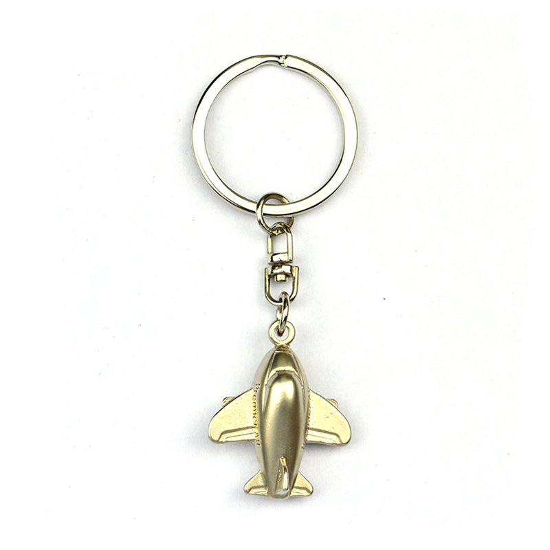 Large Key Rings Ariplane Keychain Custom Metal 3D Plane Key Chain ...